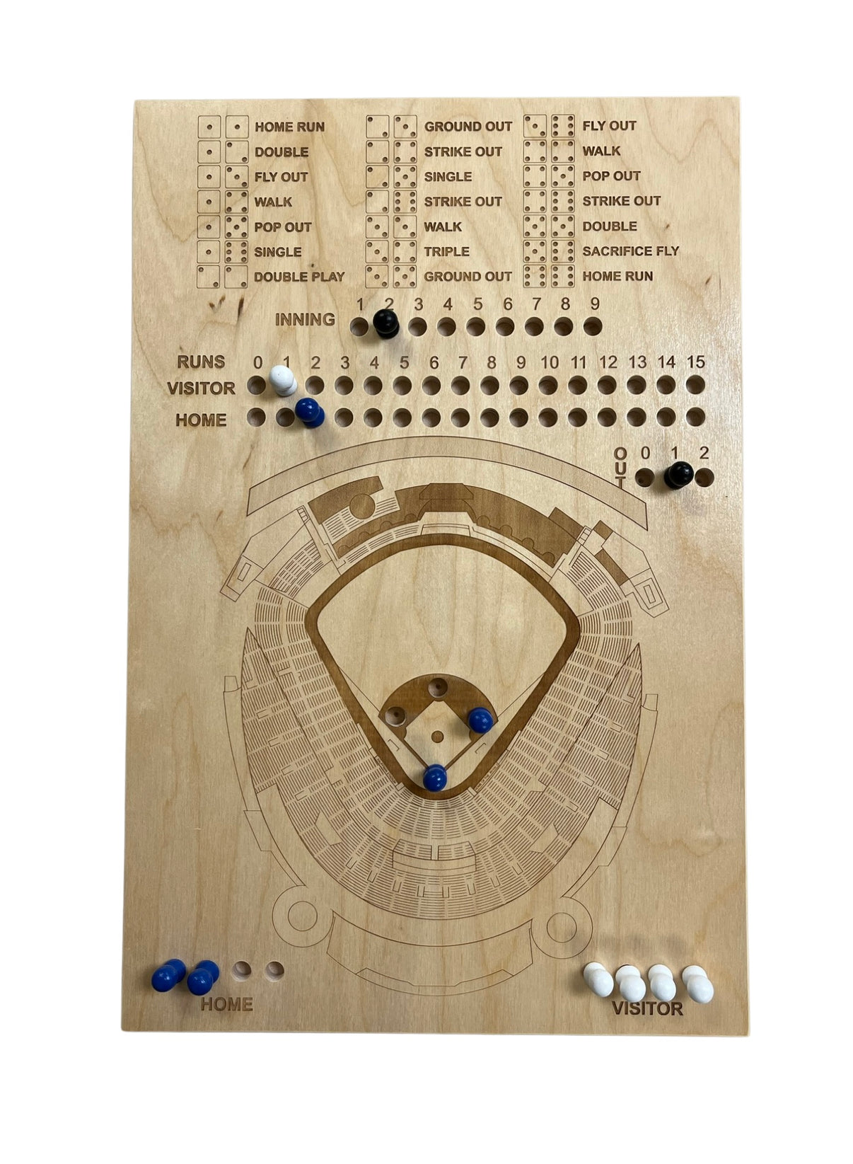 Kansas City, Missouri Dice Game Art (Kauffman Stadium) – StadiumMapArt