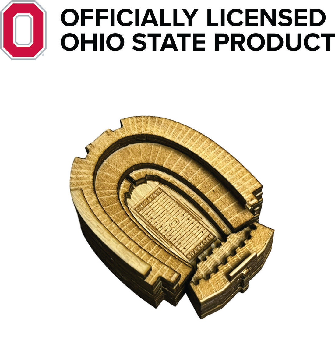 Columbus, Ohio Magnet Art (Ohio Stadium) – StadiumMapArt