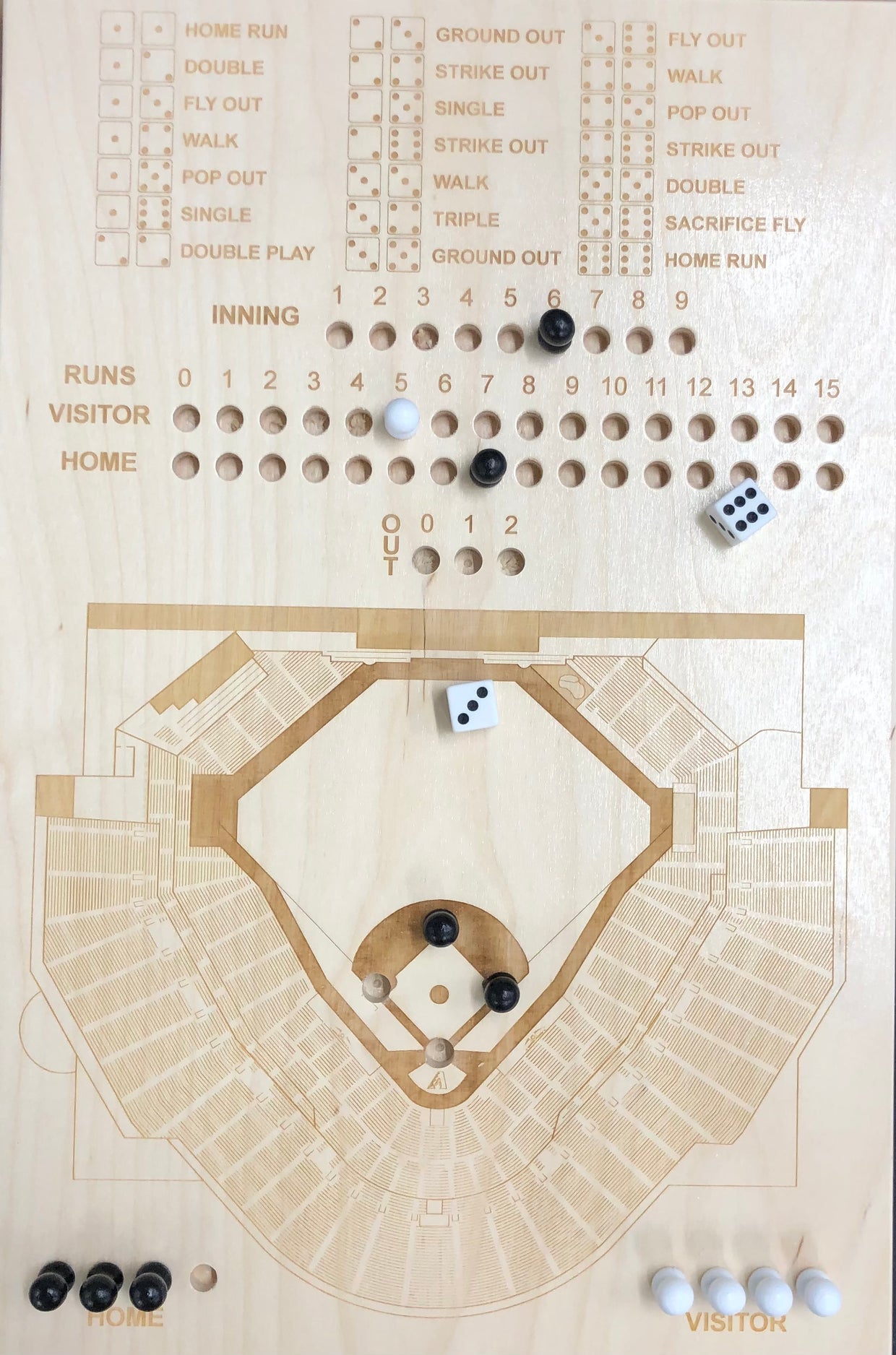 Dice Game Art – StadiumMapArt