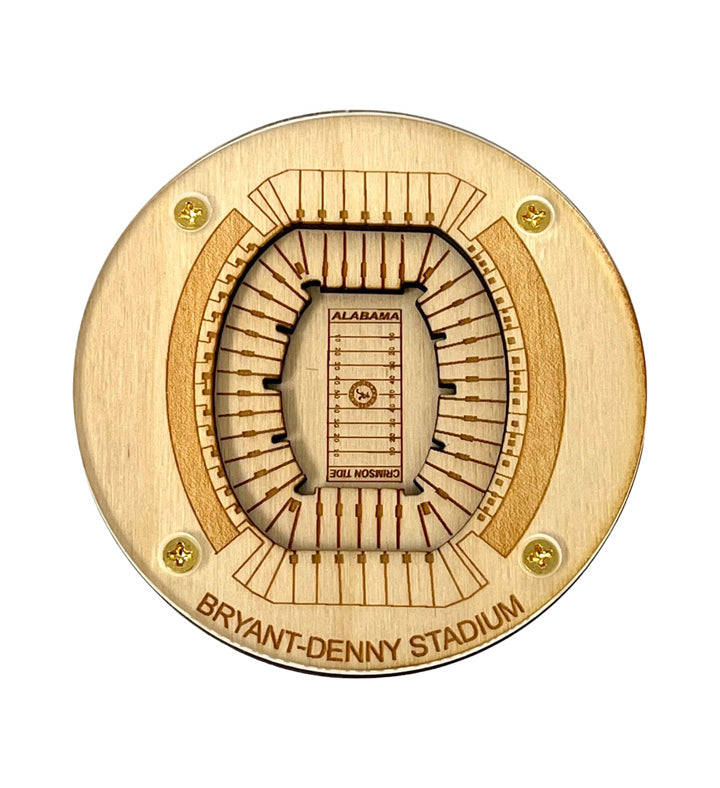 Tuscaloosa, Alabama Coaster Art (Bryant–Denny Stadium) – StadiumMapArt
