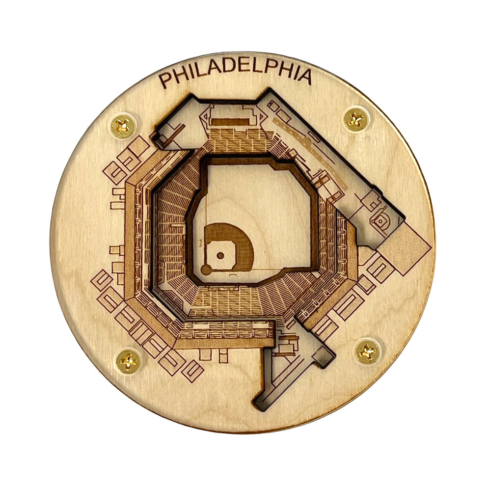 Philadelphia, Pennsylvania Coaster Art (Citizens Bank Park) – StadiumMapArt