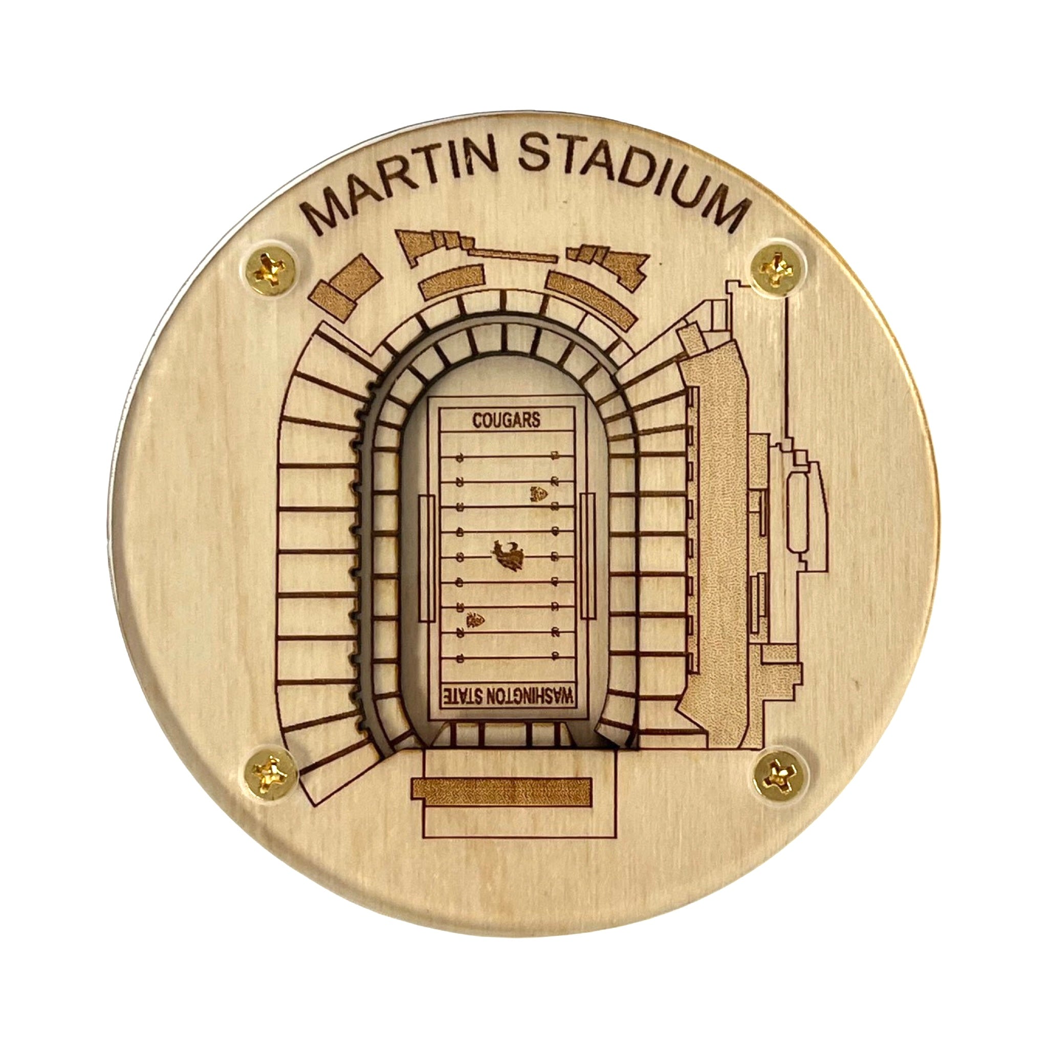 Pullman, Washington Coaster Art (Martin Stadium) – StadiumMapArt