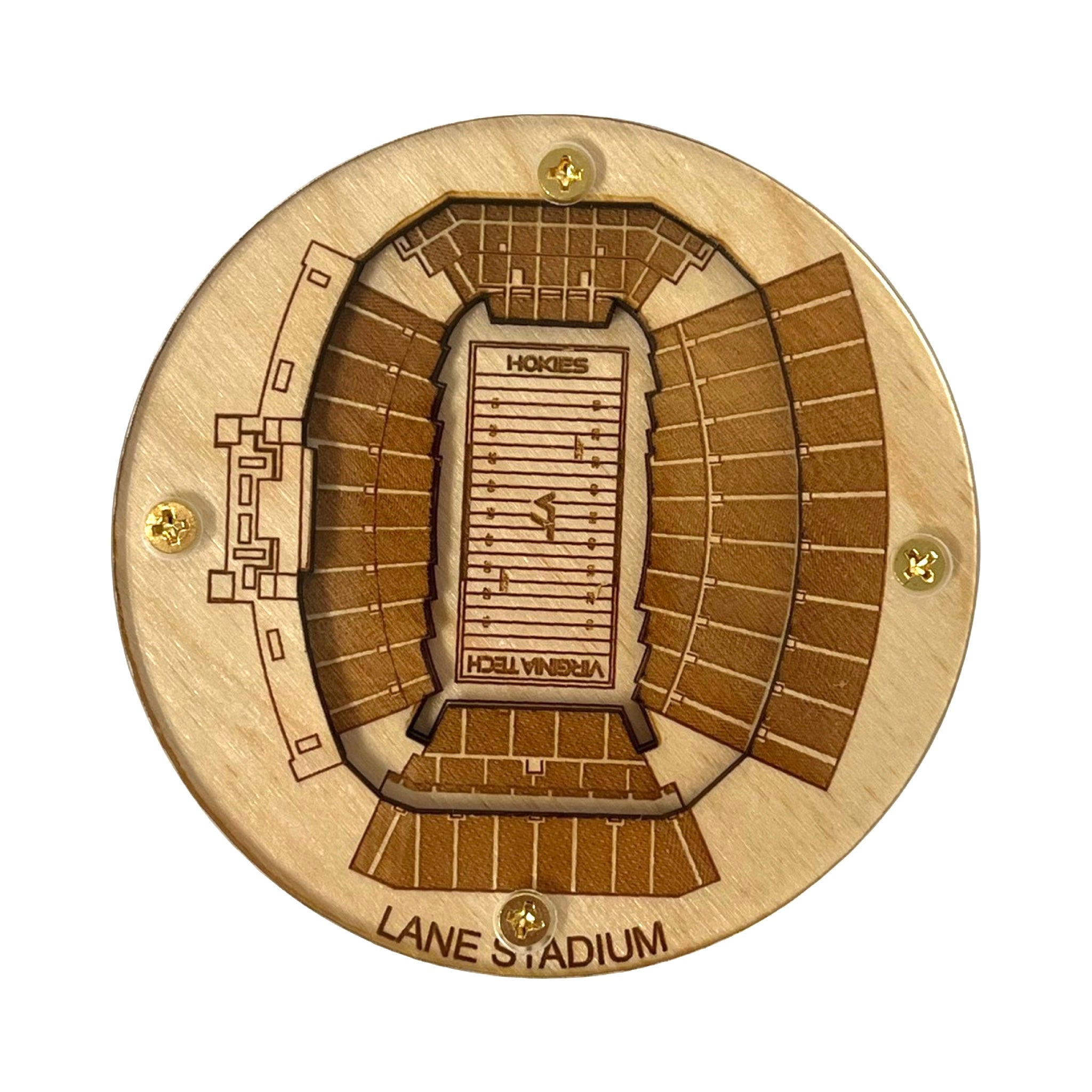Blacksburg, Virginia Coaster Art (Lane Stadium) – StadiumMapArt