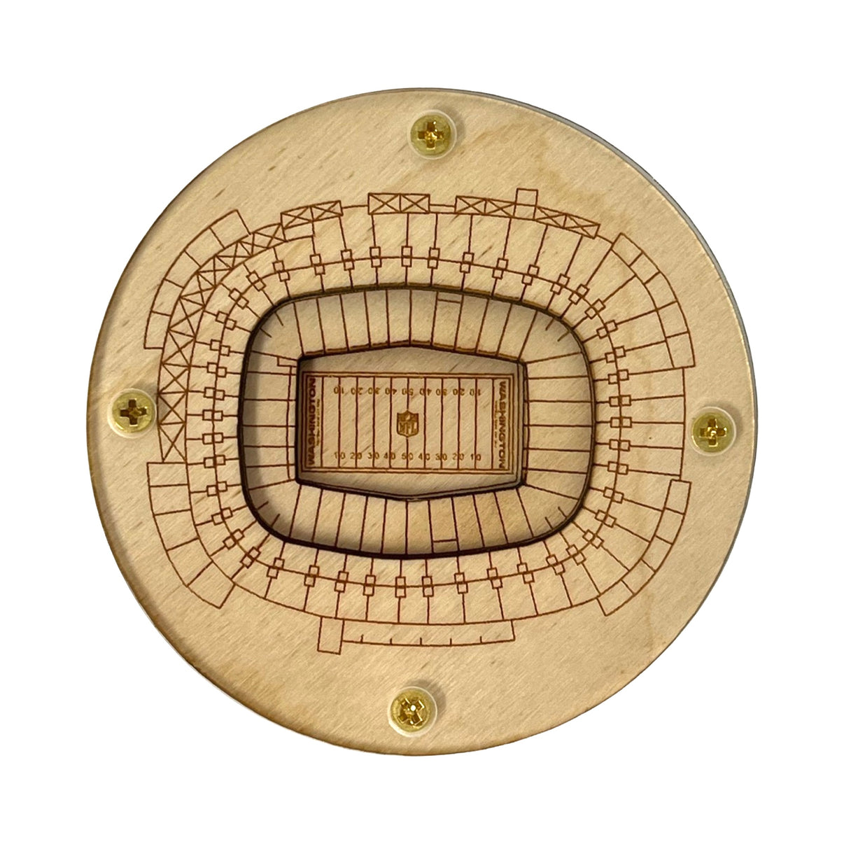 Washington DC Coaster Art (FedEx Field) – StadiumMapArt