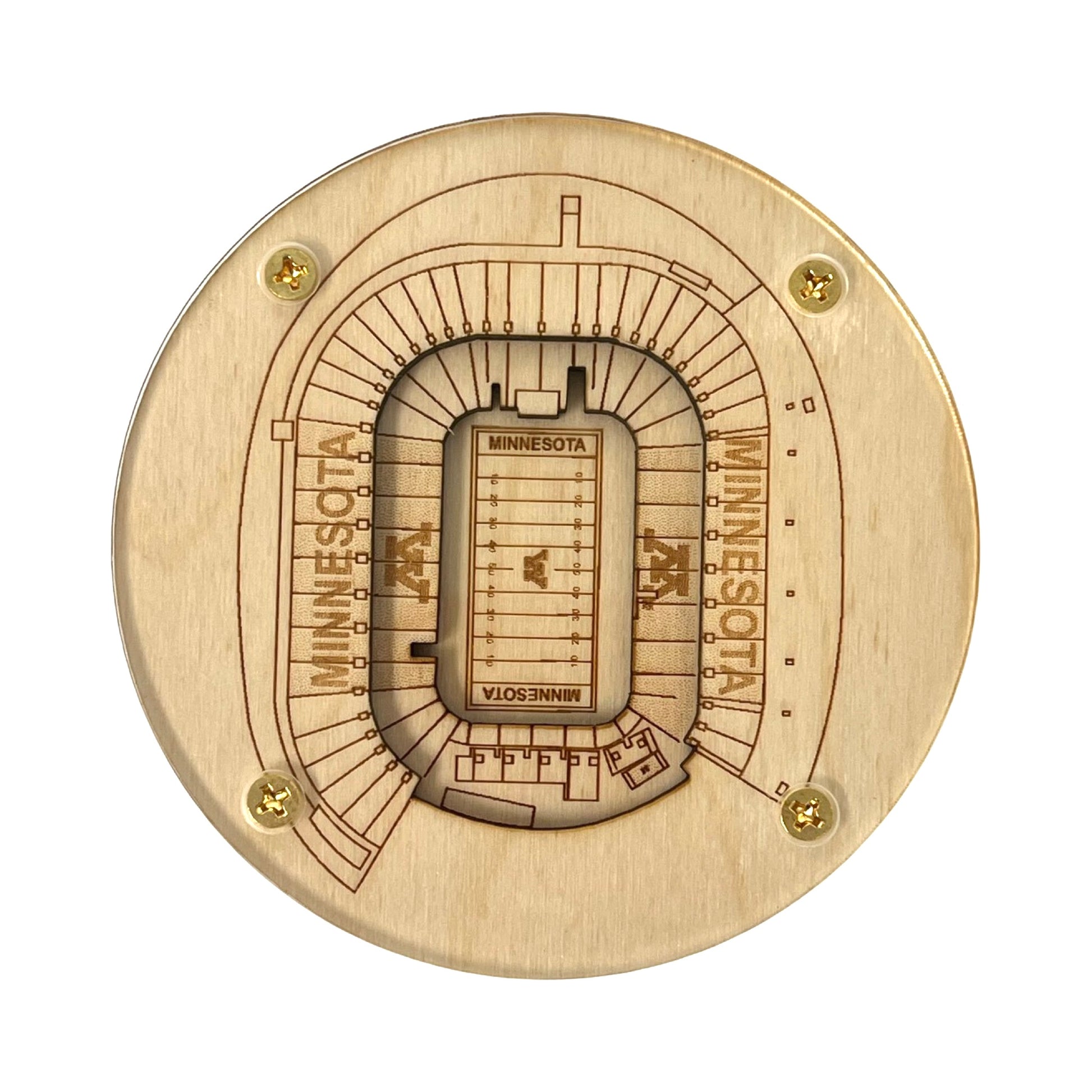 Minneapolis, Minnesota Coaster Art (Huntington Bank Stadium ...