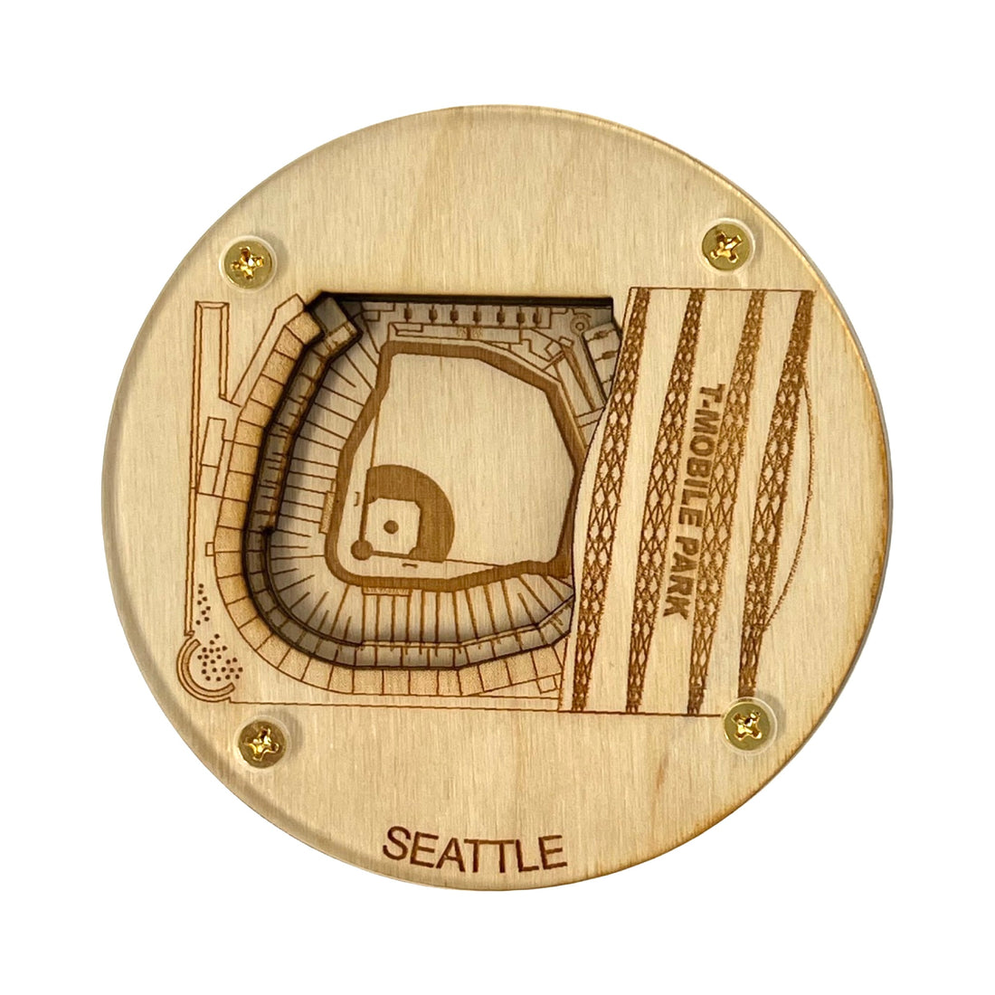 Seattle, Washington Coaster Art (T-Mobile Park) – StadiumMapArt