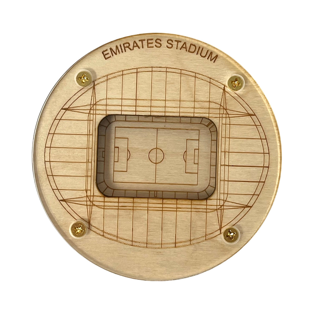London, England Coaster Art (Emirates Stadium) – StadiumMapArt