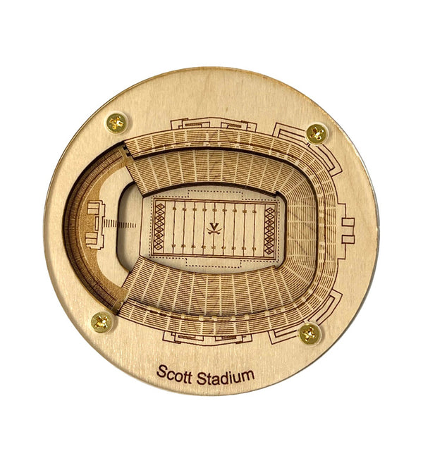 Charlottesville, Virginia Coaster Art (Scott Stadium) – StadiumMapArt