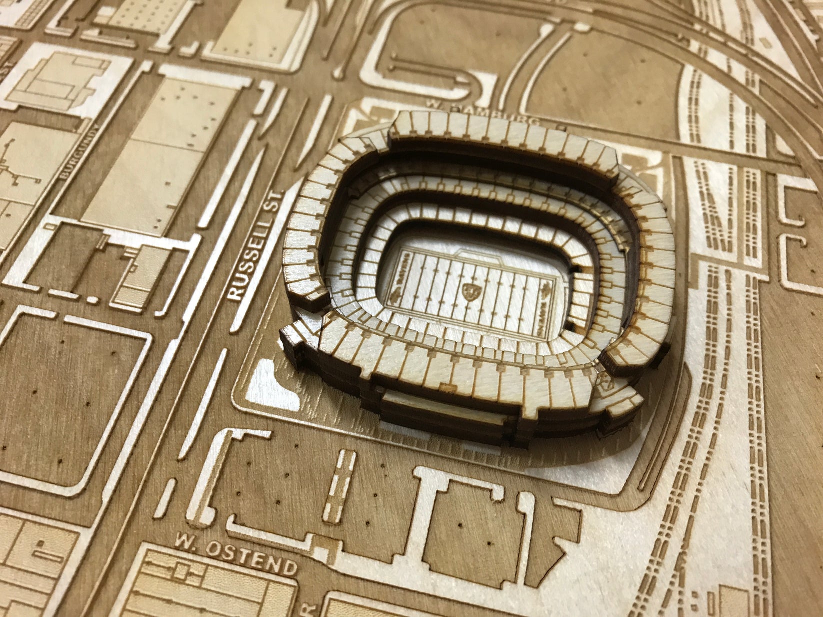 Baltimore, Maryland Wall Art City Map (M&T Bank Stadium & Oriole Park ...